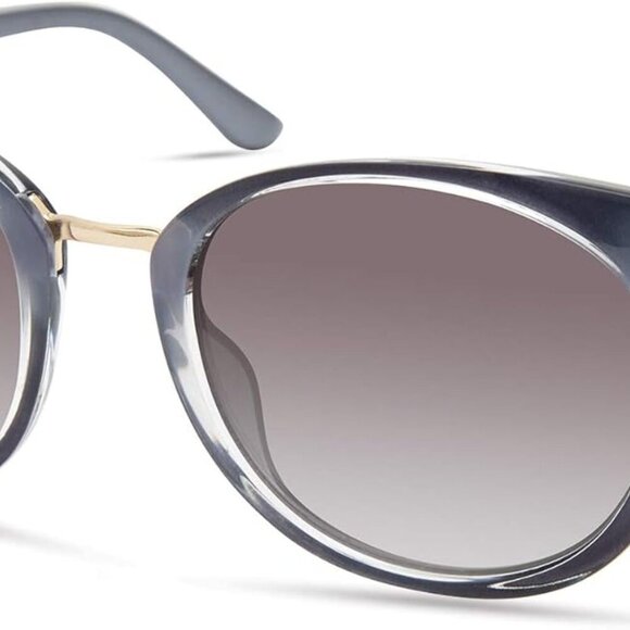 Accessories | Womens Round Sunglasses Grey Gradient Lenses Crystal ...